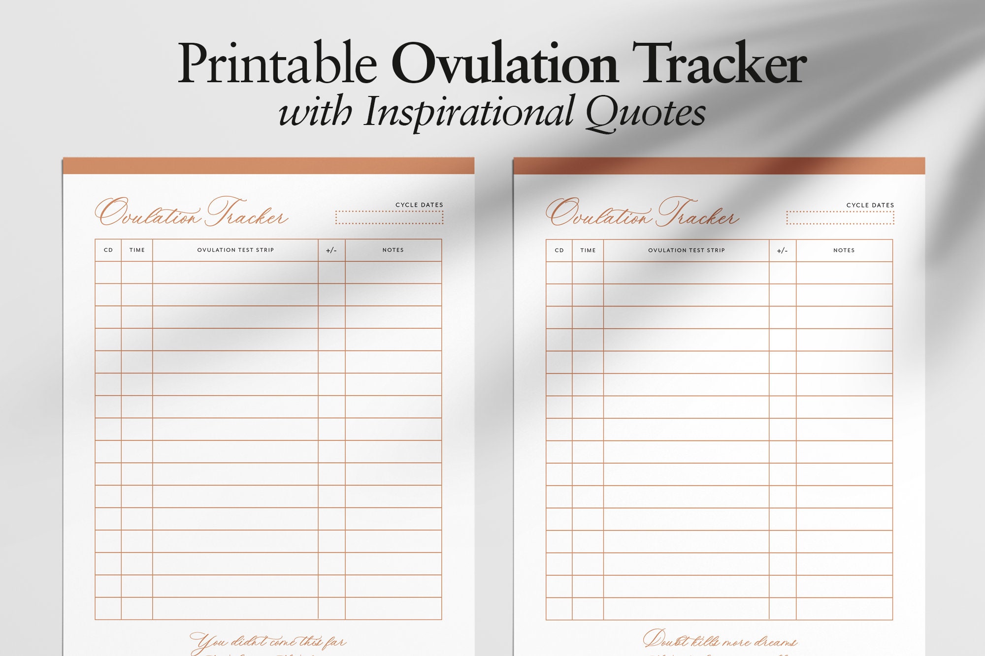 Opk/ovulation Test Strip/ovulation Predictor Kit Printable Tracker ...