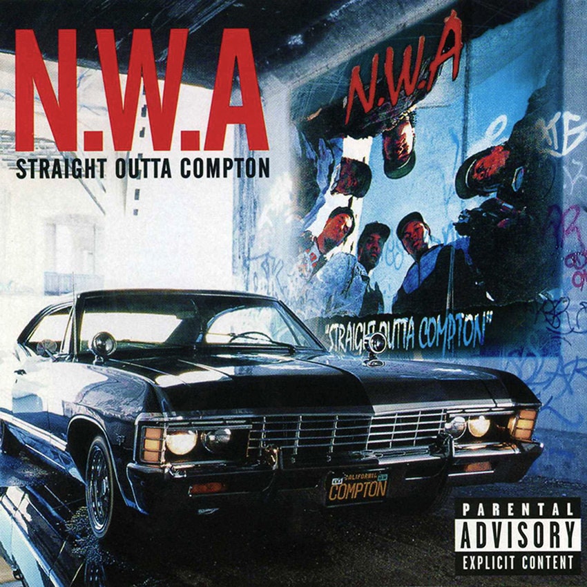 NWA Straight Outta Compton Music Cover Album Canvas | Etsy