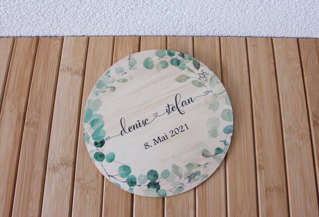 Wooden Disc Wedding Anniversary Wedding Gift Plywood Disc - Etsy