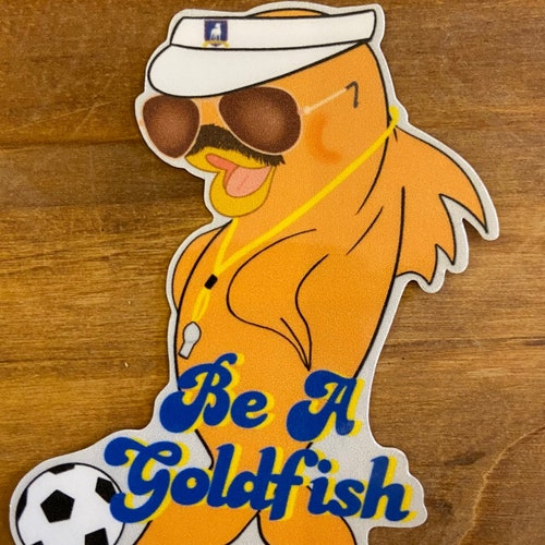 Be a Goldfish Waterproof Vinyl Sticker Perfect for Laptop - Etsy