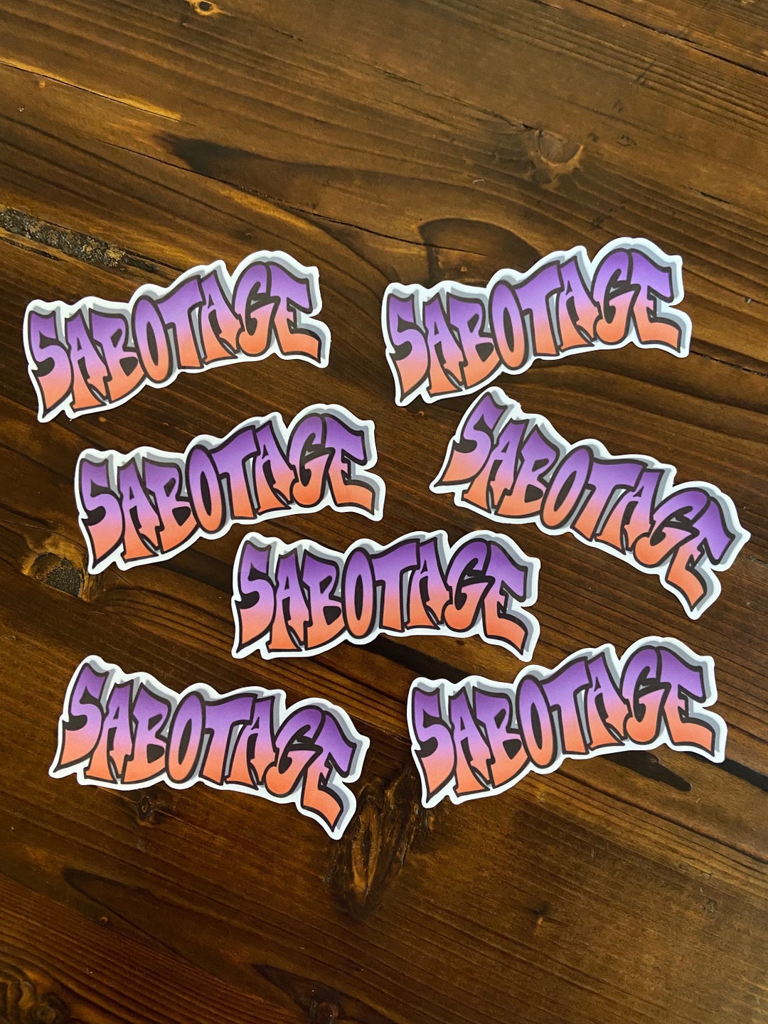 Sabotage-beastie Boys Inspired-waterproof/dishwasher Safe Sticker - Etsy