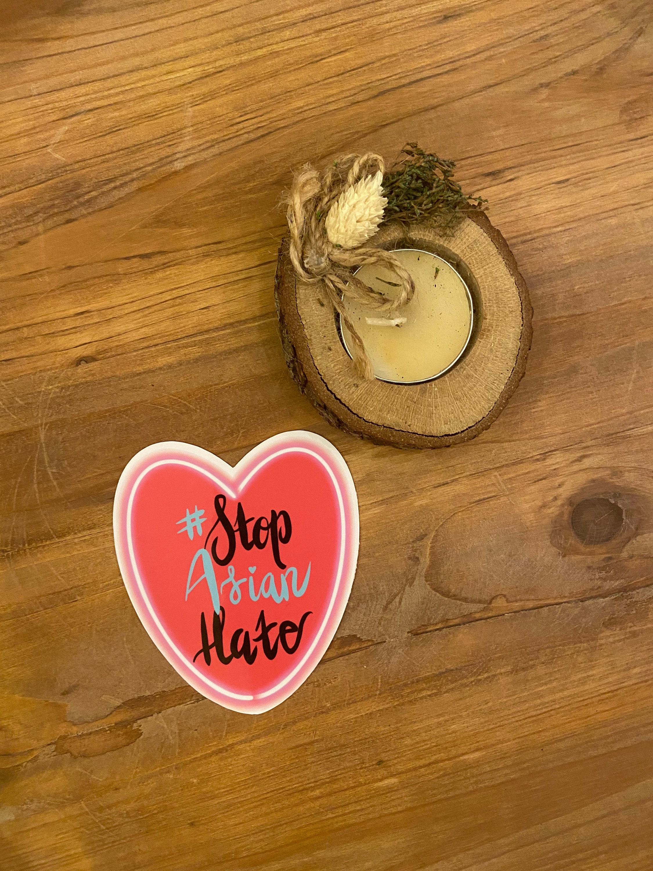 Stop The Hate/End Racism/BLM/Stop Asian Hate Vinyl Sticker | Etsy