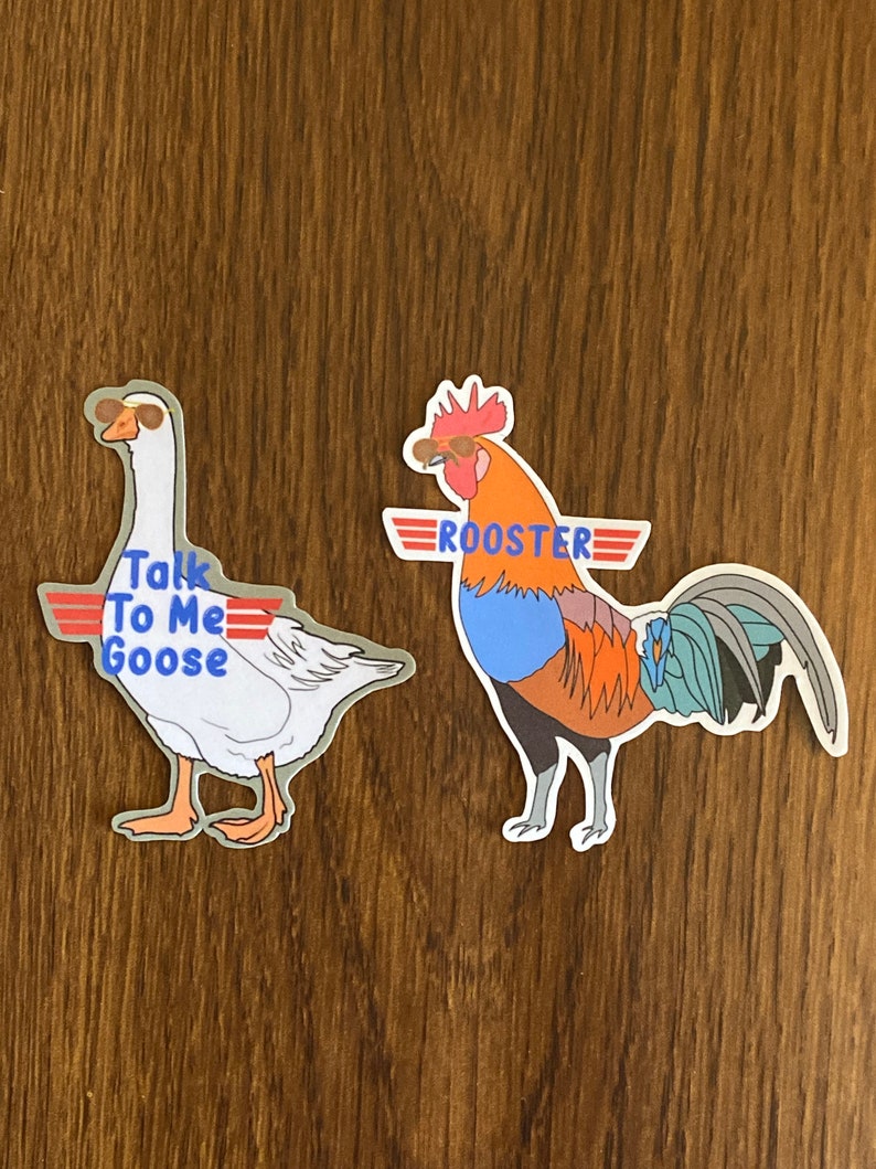 Stachin' Rooster/top Gun Maverick/die-cut Waterproof - Etsy