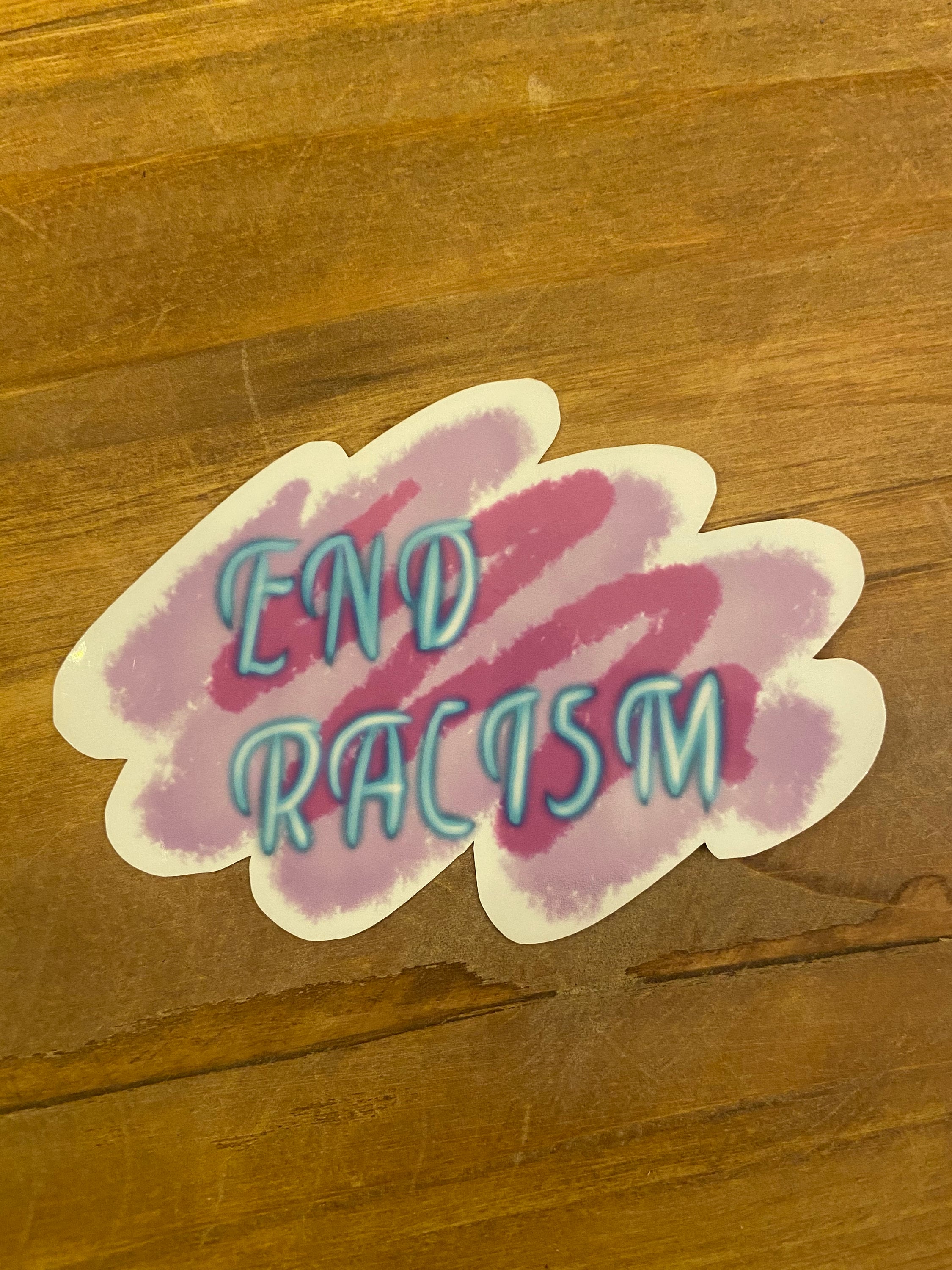 Stop The Hate/End Racism/BLM/Stop Asian Hate Vinyl Sticker | Etsy