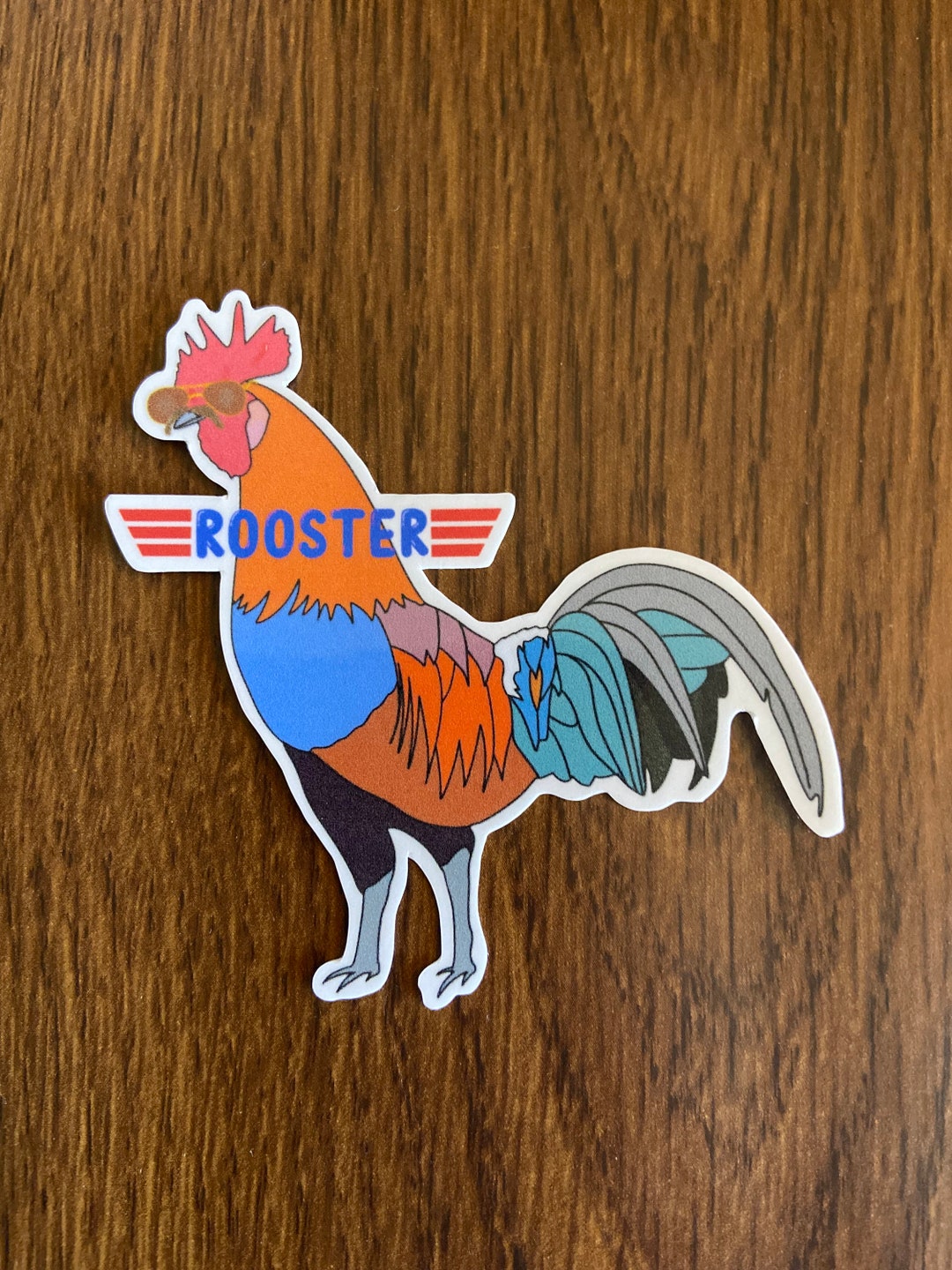 Stachin' Rooster/top Gun Maverick/die-cut Waterproof Sticker - Etsy