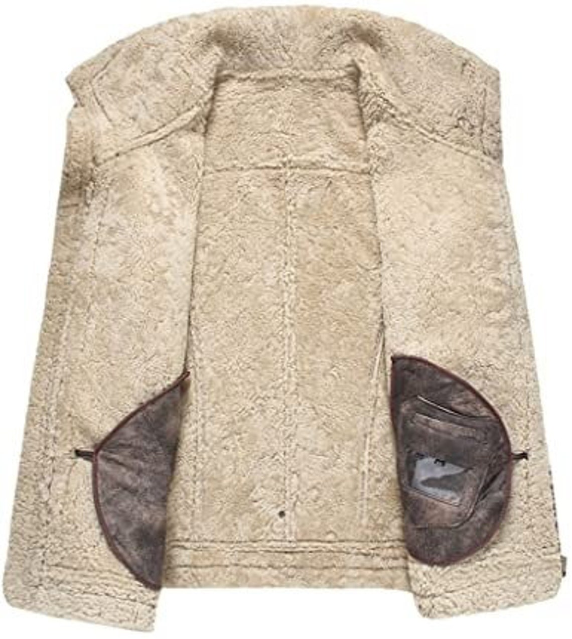 Men's Shearling Gray Flight Jacket B3 B2 for Men | Etsy