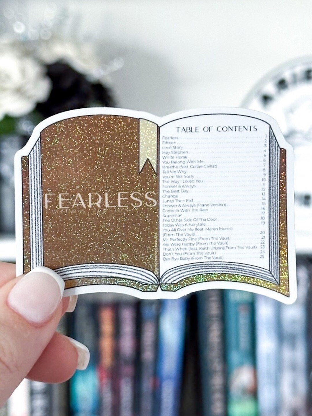 Fearless Sticker, Taylor Swift Sticker, Fearless Book Sticker, Swiftie ...