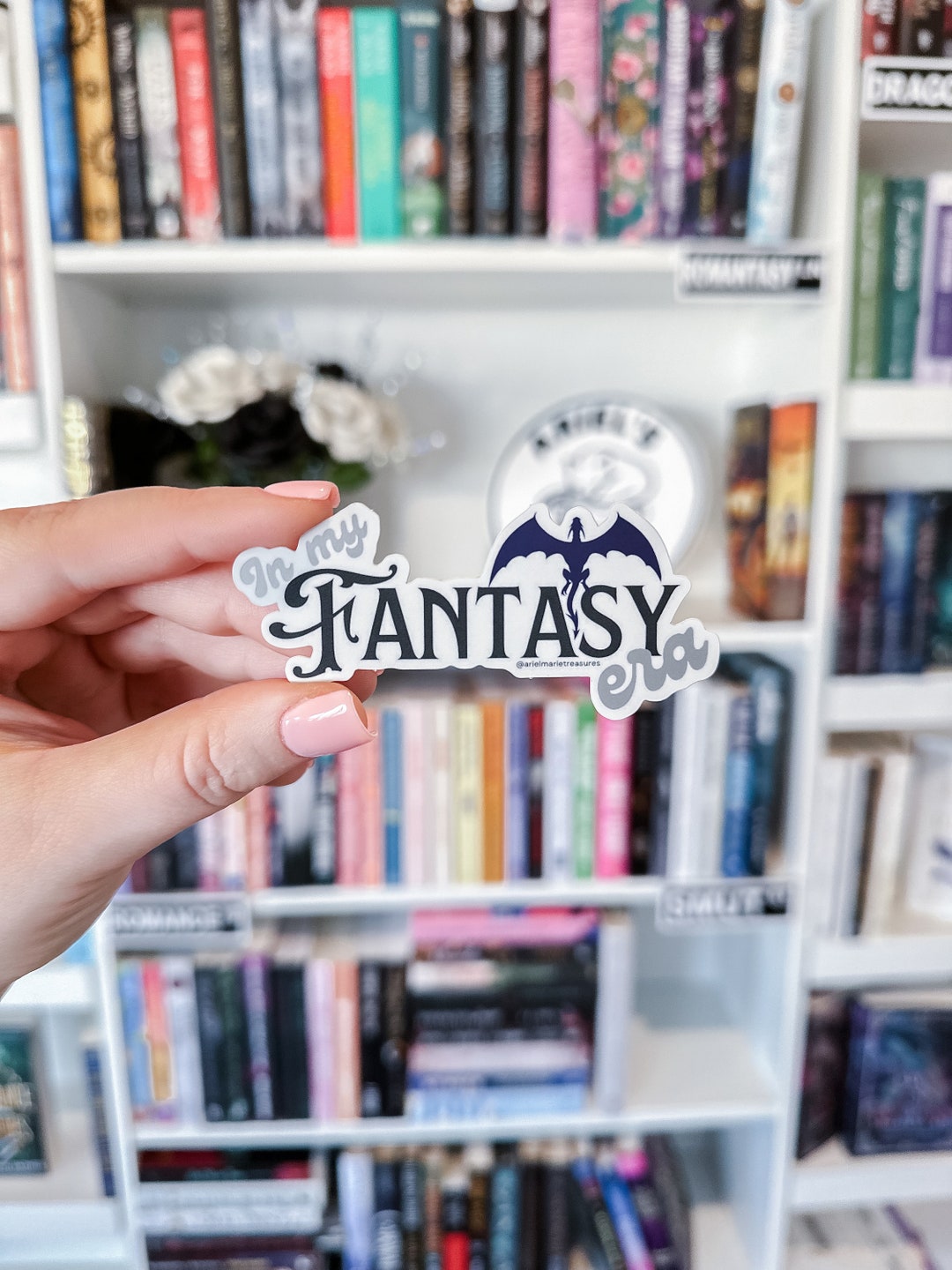Fantasy Book Reader Sticker, in My Fantasy Era, Fantasy Kindle Sticker ...