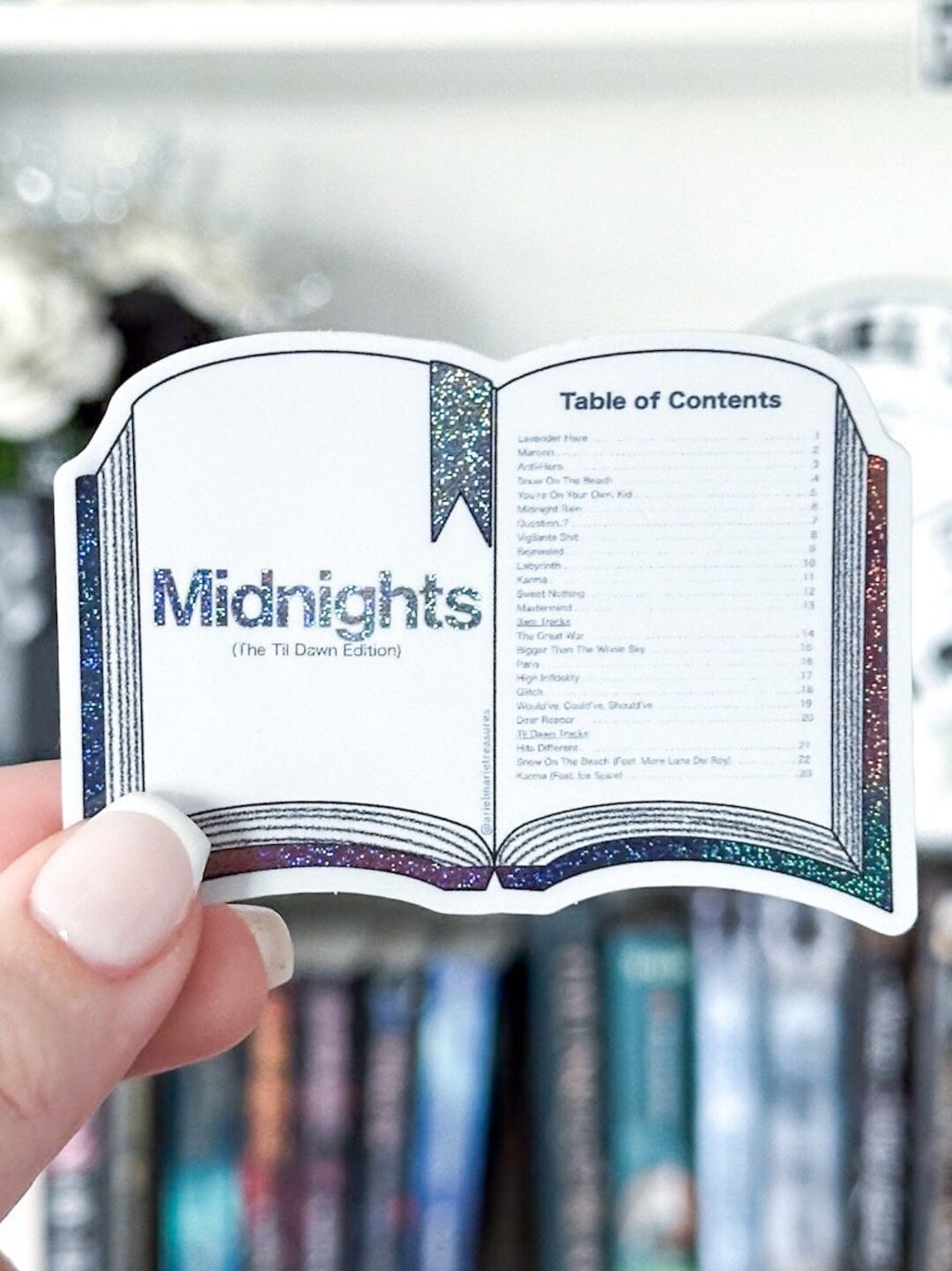 Midnights Sticker, Taylor Swift Sticker, Midnights Book Sticker ...