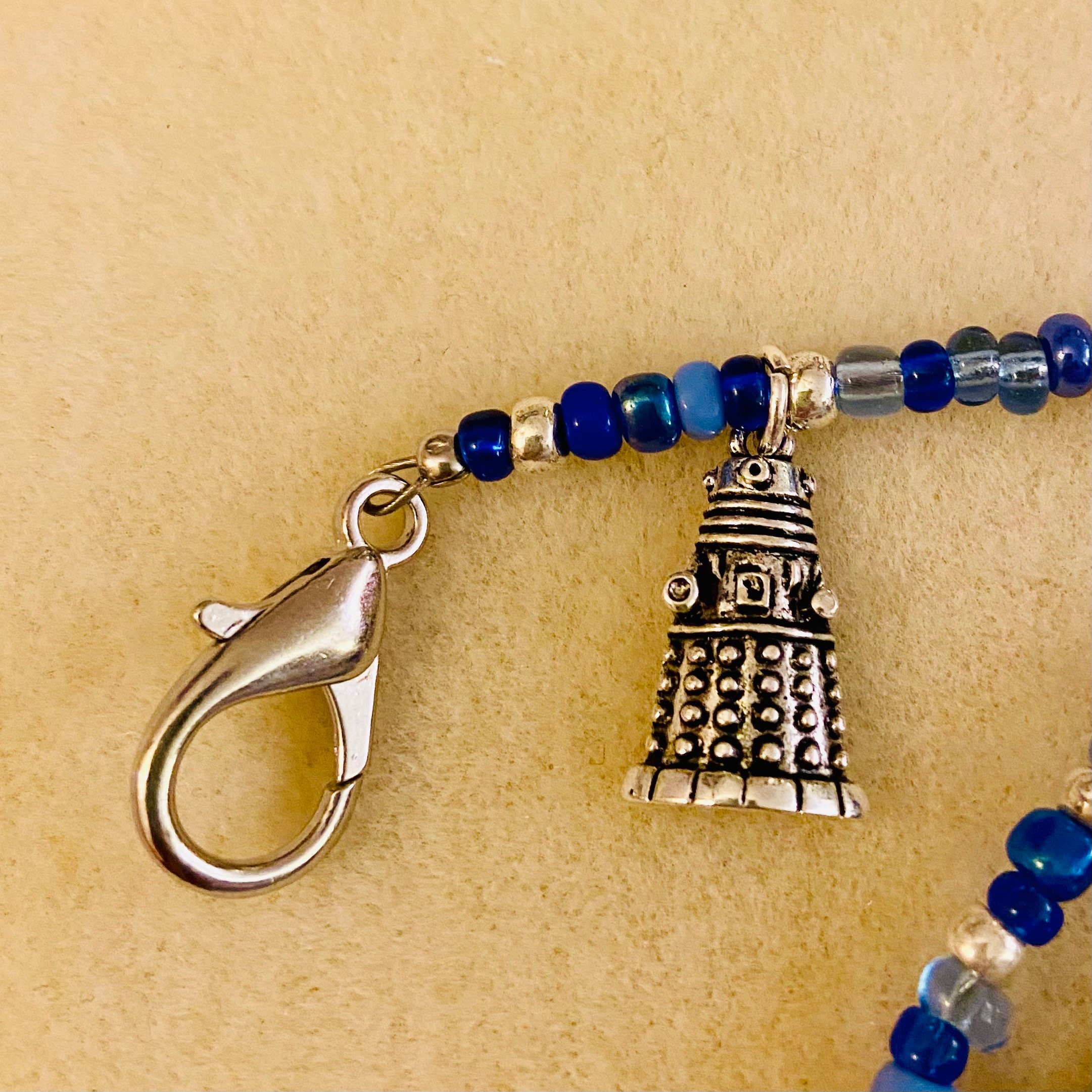 Doctor Who TARDIS Dalek Beaded Lanyard Mask Chain 24 | Etsy