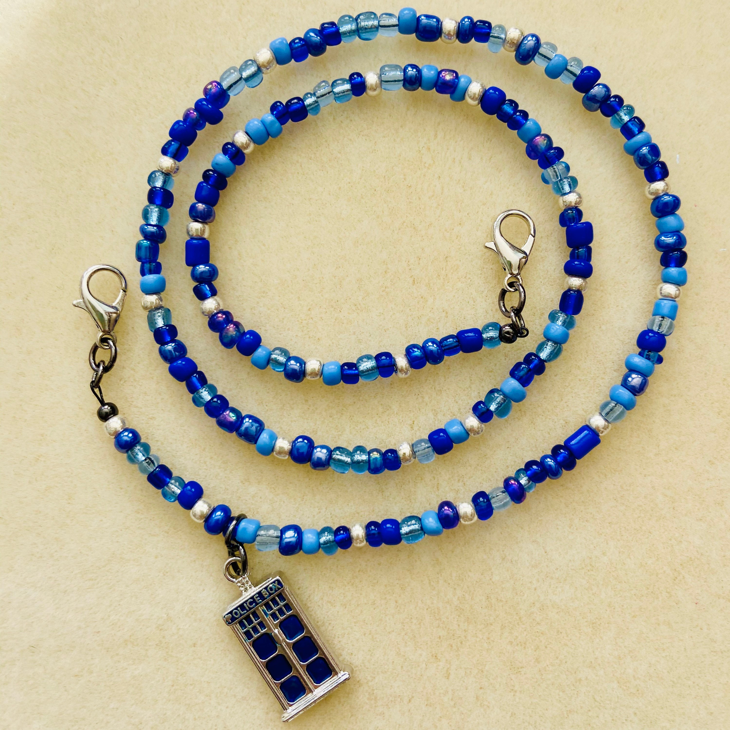 Doctor Who TARDIS Dalek Beaded Lanyard Mask Chain 24 | Etsy