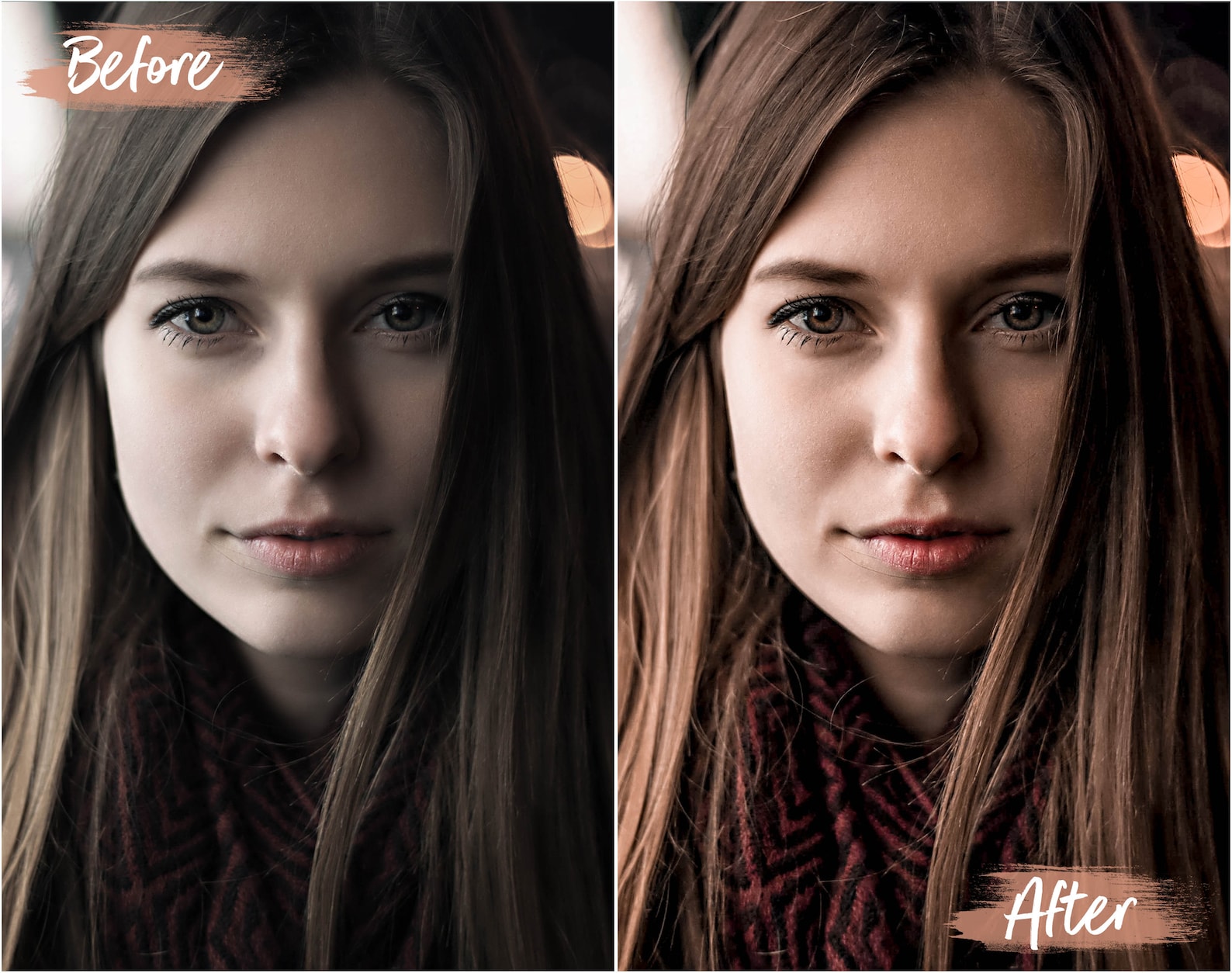 10 Lightroom Presets Portrait Desktop And Mobile Filter Etsy