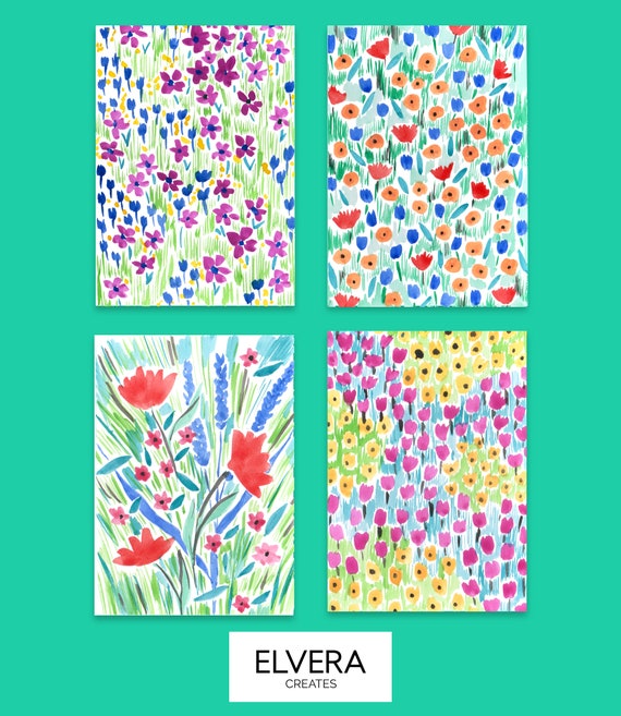 SUMMER CARDS PACK X4 - Etsy