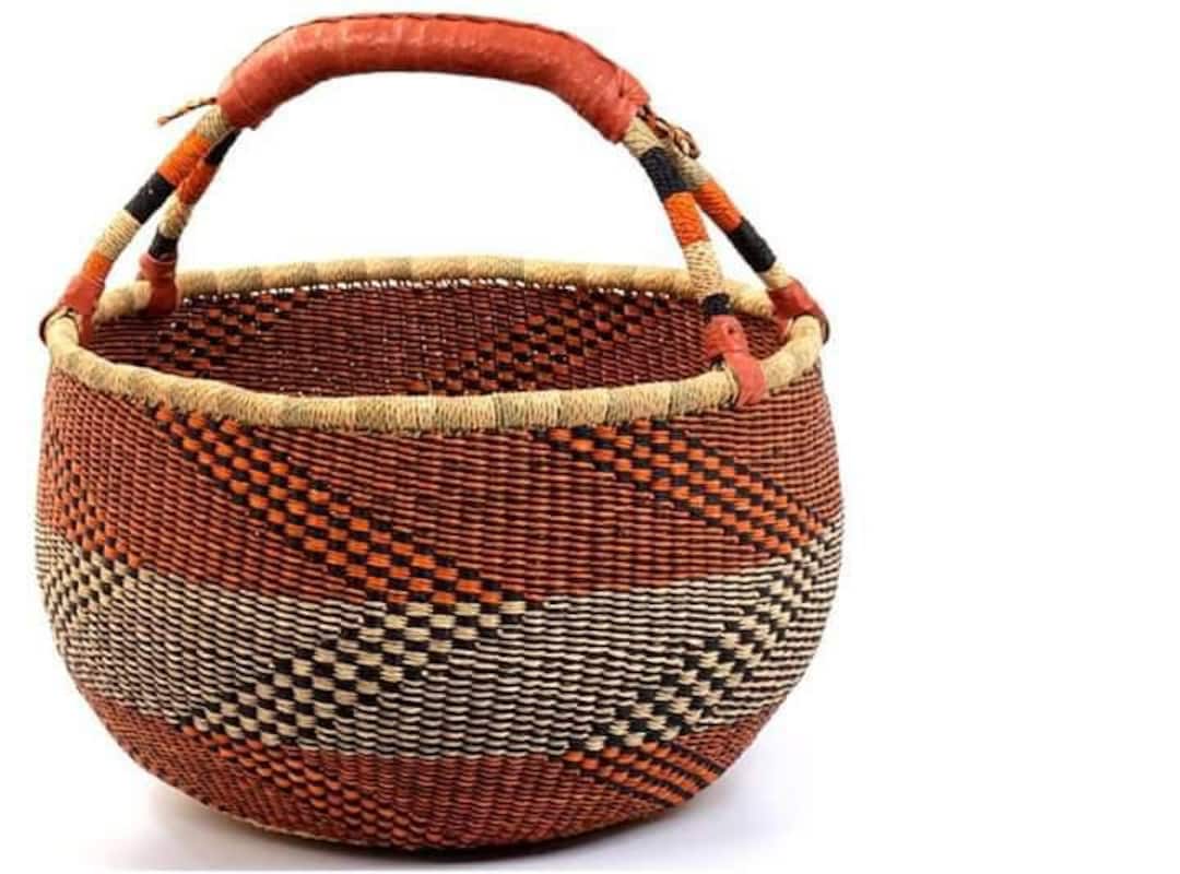 Bolga Basket,african Market Basket, Bolgatanga Baskets,storage Basket ...