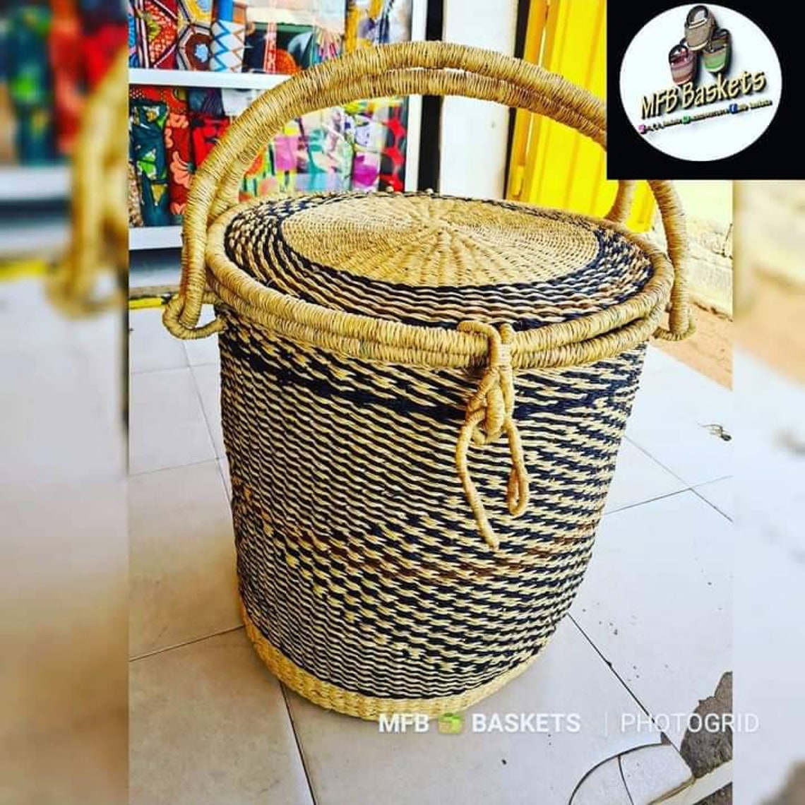 Bolga basketLarge basket African Market basket Bolgatanga | Etsy
