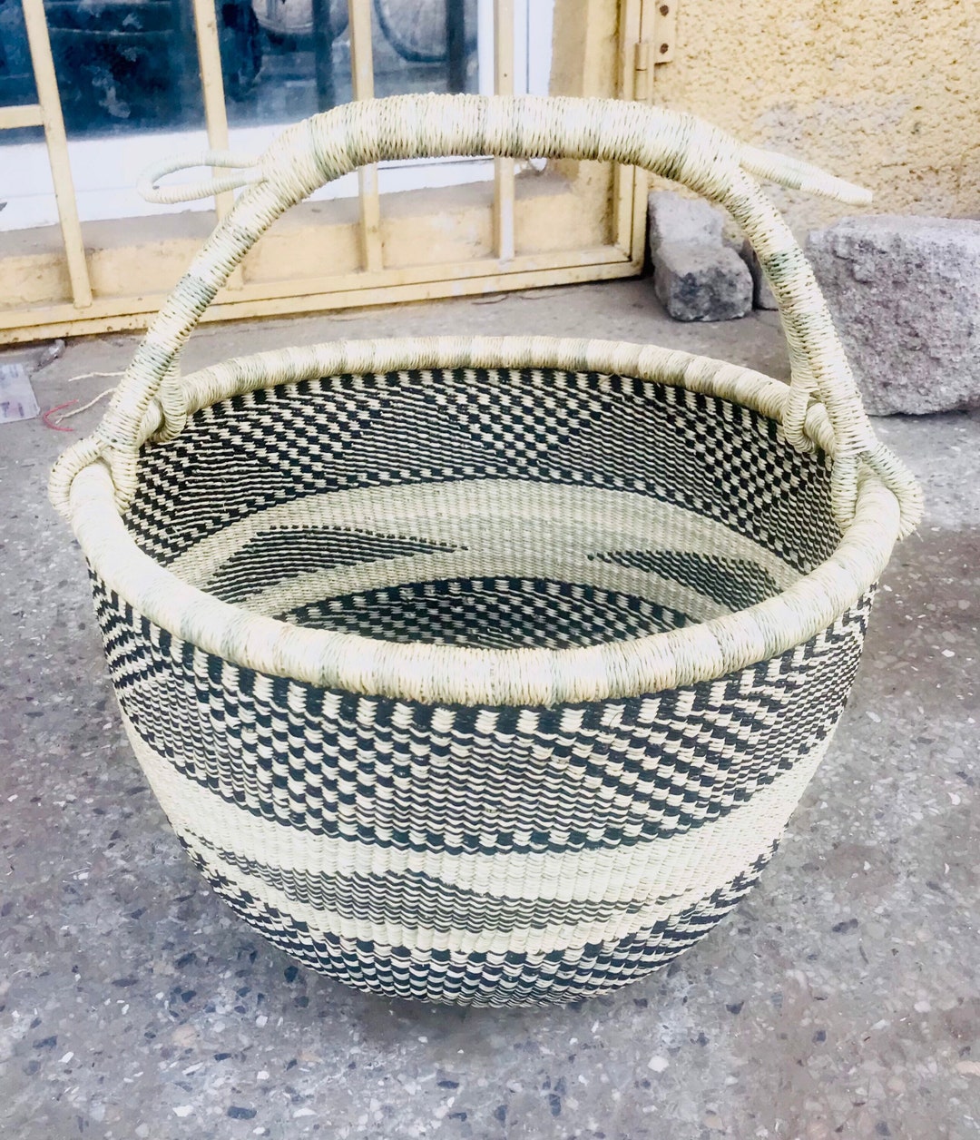 Bolga Basket,large Basket African Market Basket, Bolgatanga Baskets ...
