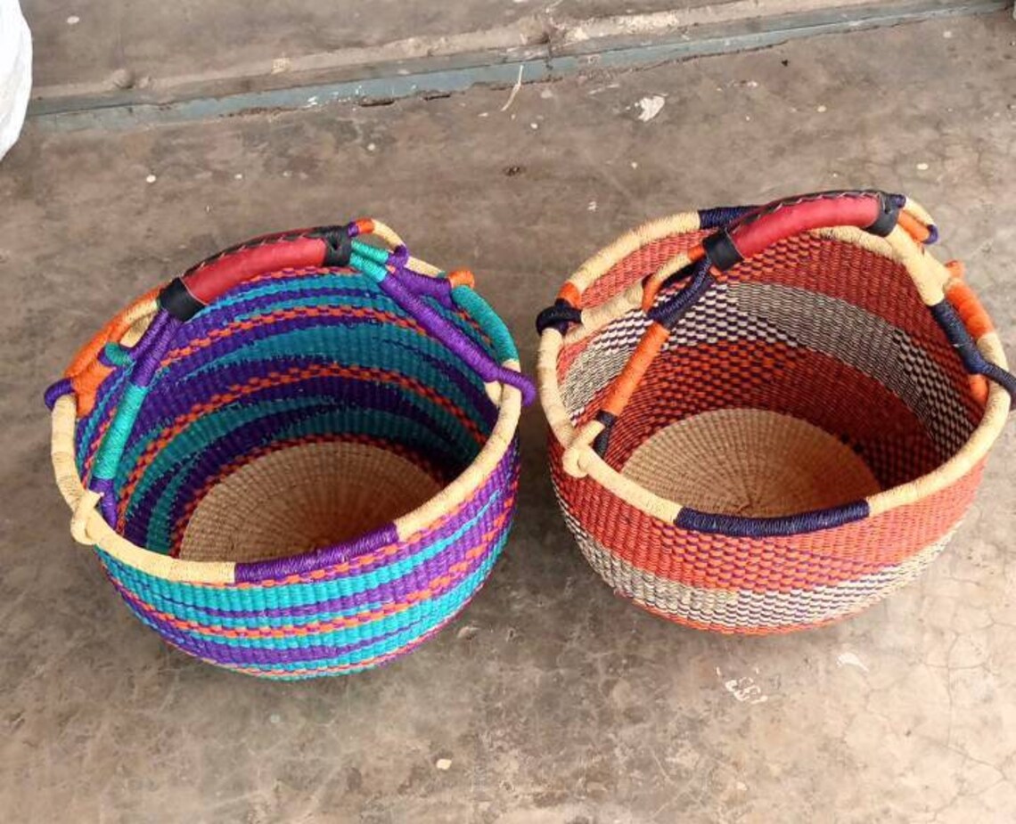 Bolga Basketlarge Basket African Market Basket Bolgatanga - Etsy UK