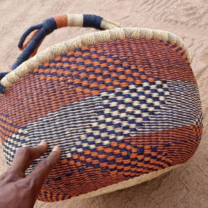 Bolga Basket,african Market Basket, Bolgatanga Baskets,storage Basket ...