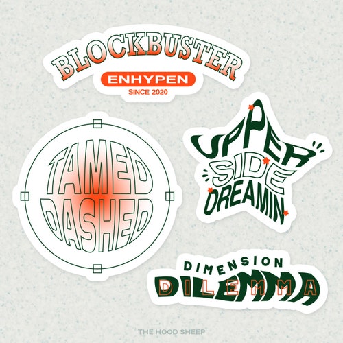Enhypen Logo Vinyl Sticker Engene holographic Decal-decal - Etsy Finland