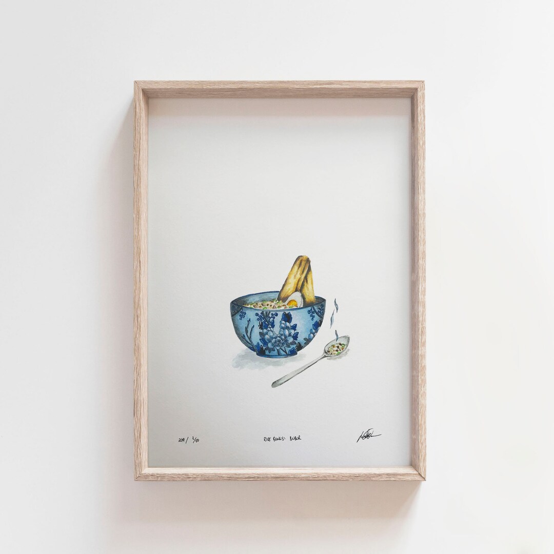Burbur Artwork - Rice Bowls | Indonesian | Food | Congee | Childhood ...