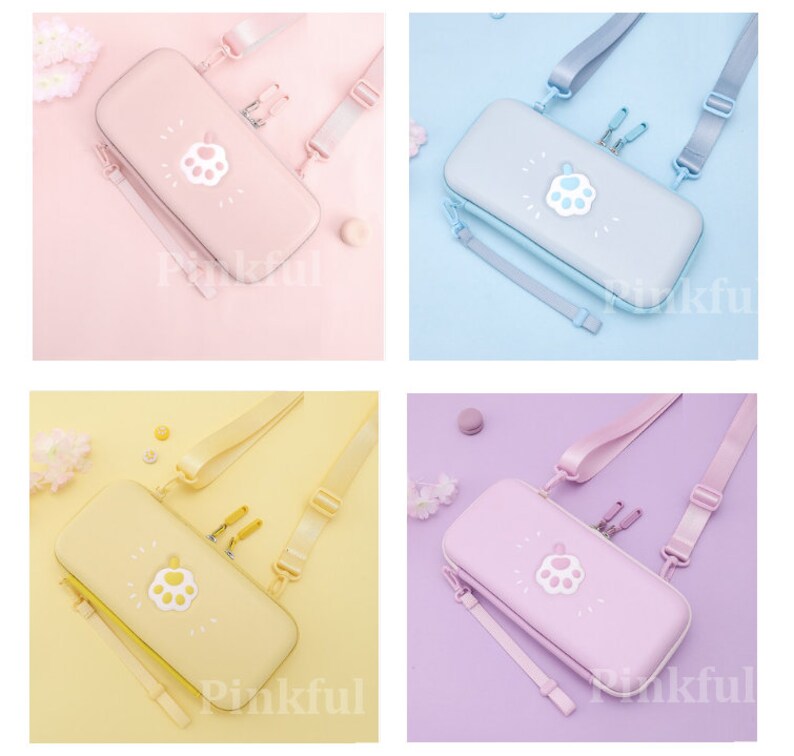 Paw Switch Lite Carrying Case Cute Pink Nintendo Switch | Etsy