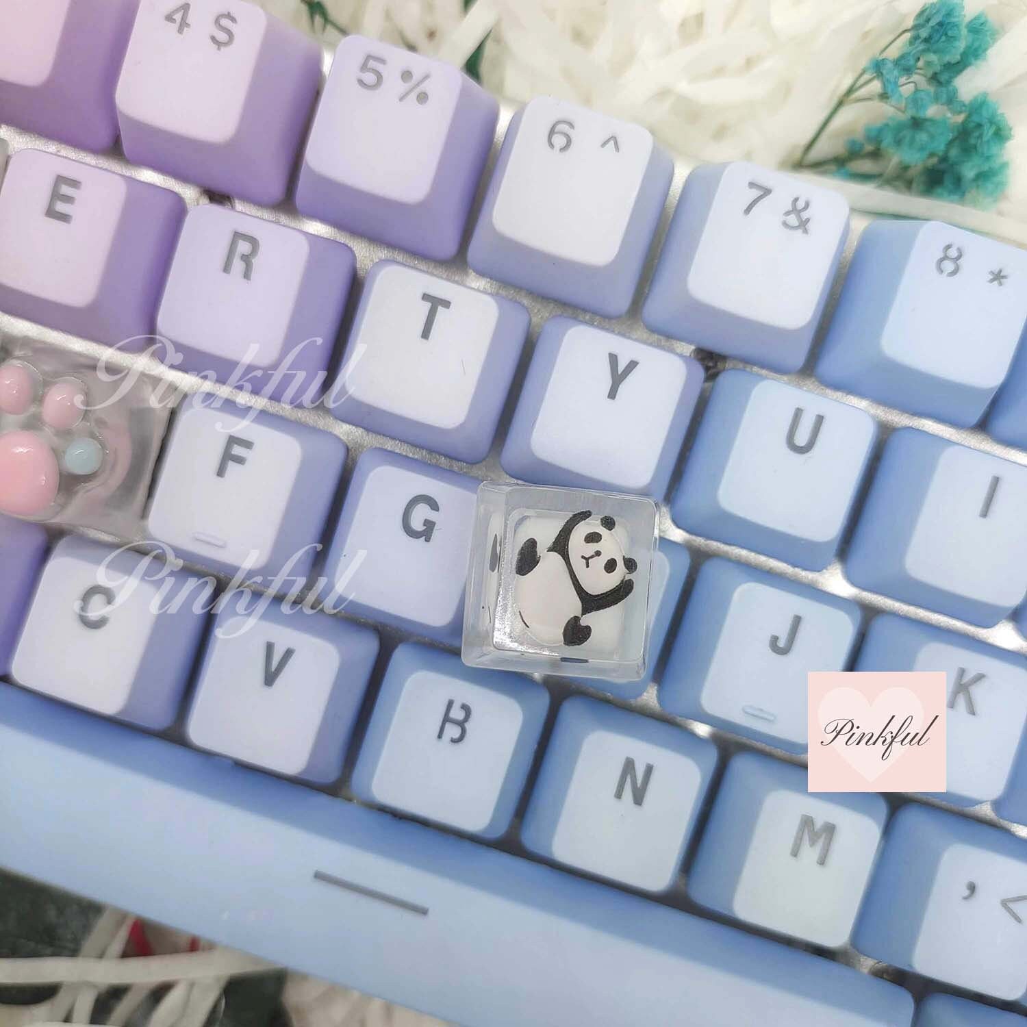 Cute Panda Keycap,anime Keycaps,custom Keycap,resin Keycaps,artisan ...