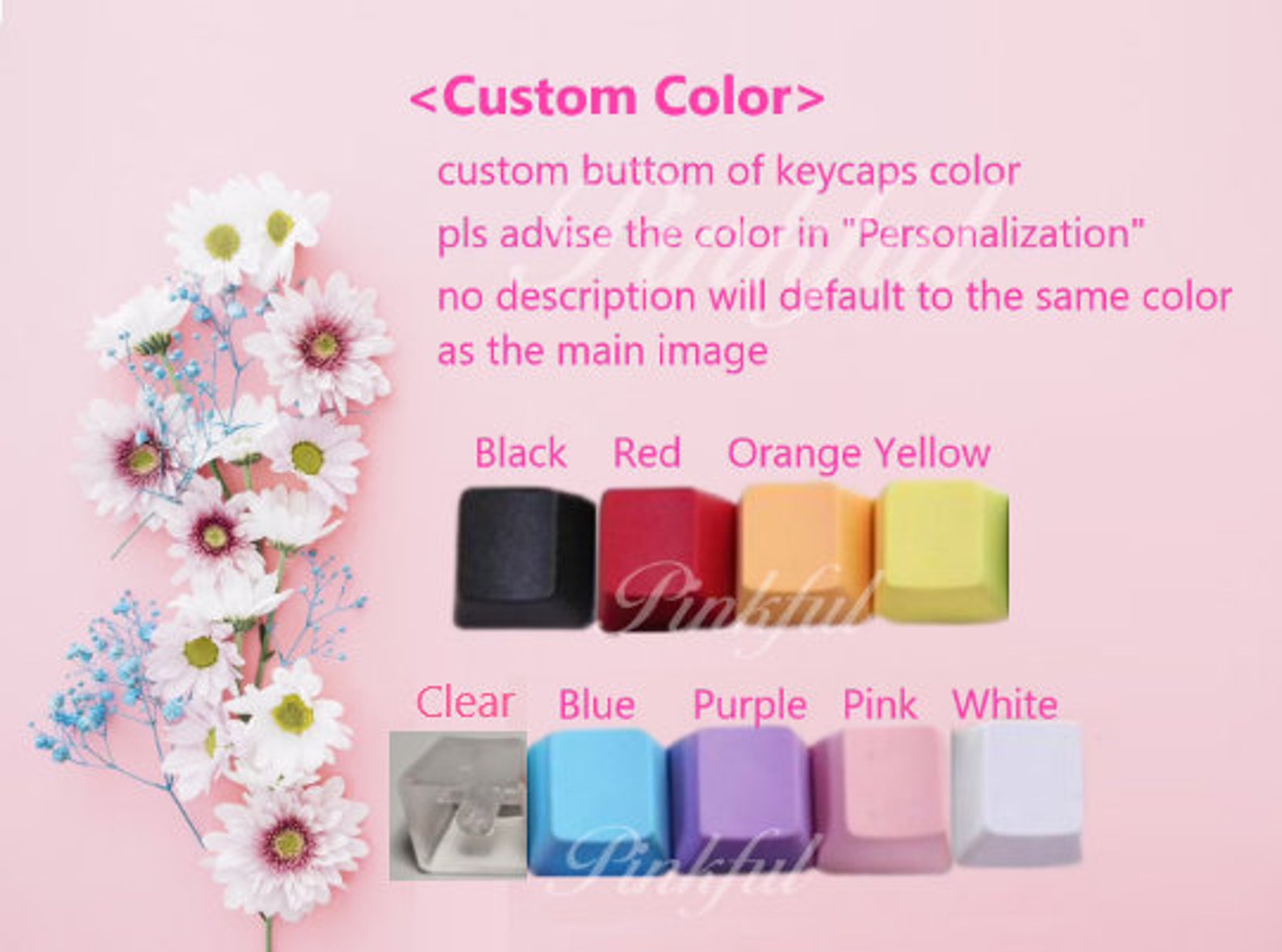 Anime Keycapscute Keycapscustom Keycapkawaii Keycapsfor | Etsy