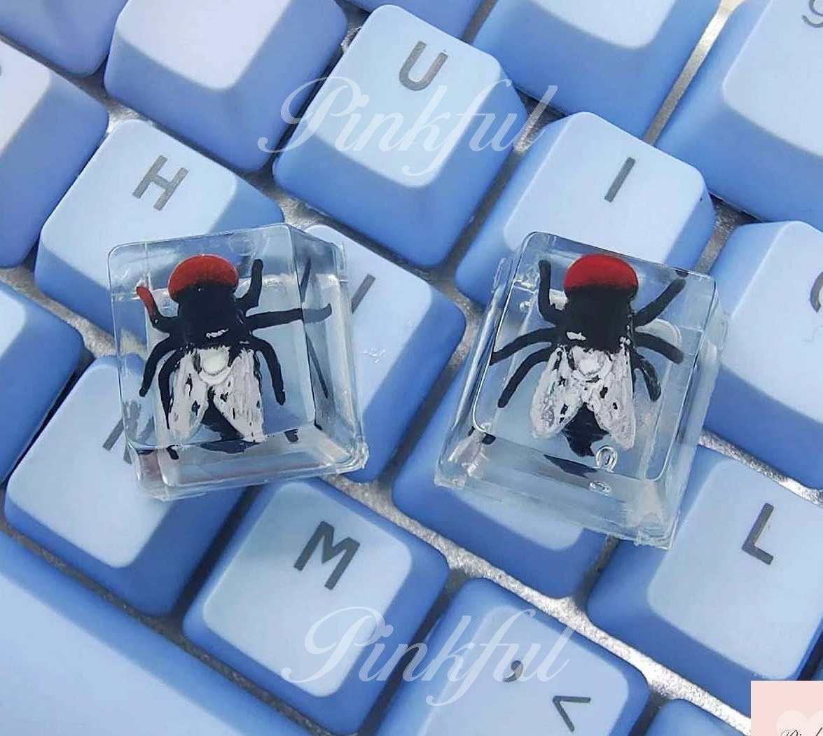 Funny Keycapflies Poop Keycapscustom Keycapanime Resin - Etsy