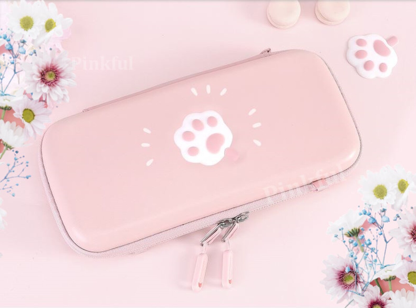 Paw Switch Lite Carrying Case Cute Pink Nintendo Switch | Etsy