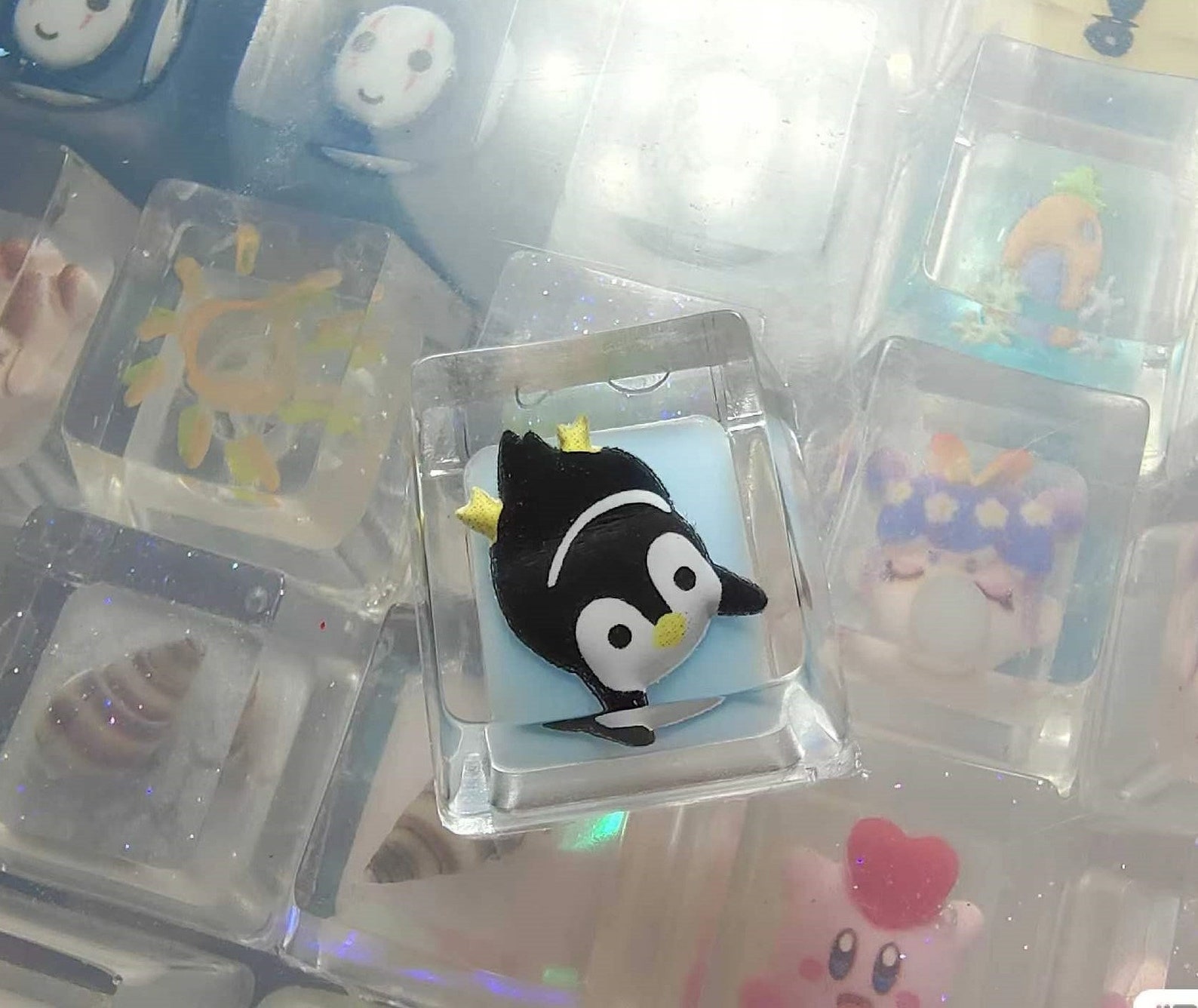 Cute Penguin Keycapanime Keycapscustom Keycapresin - Etsy