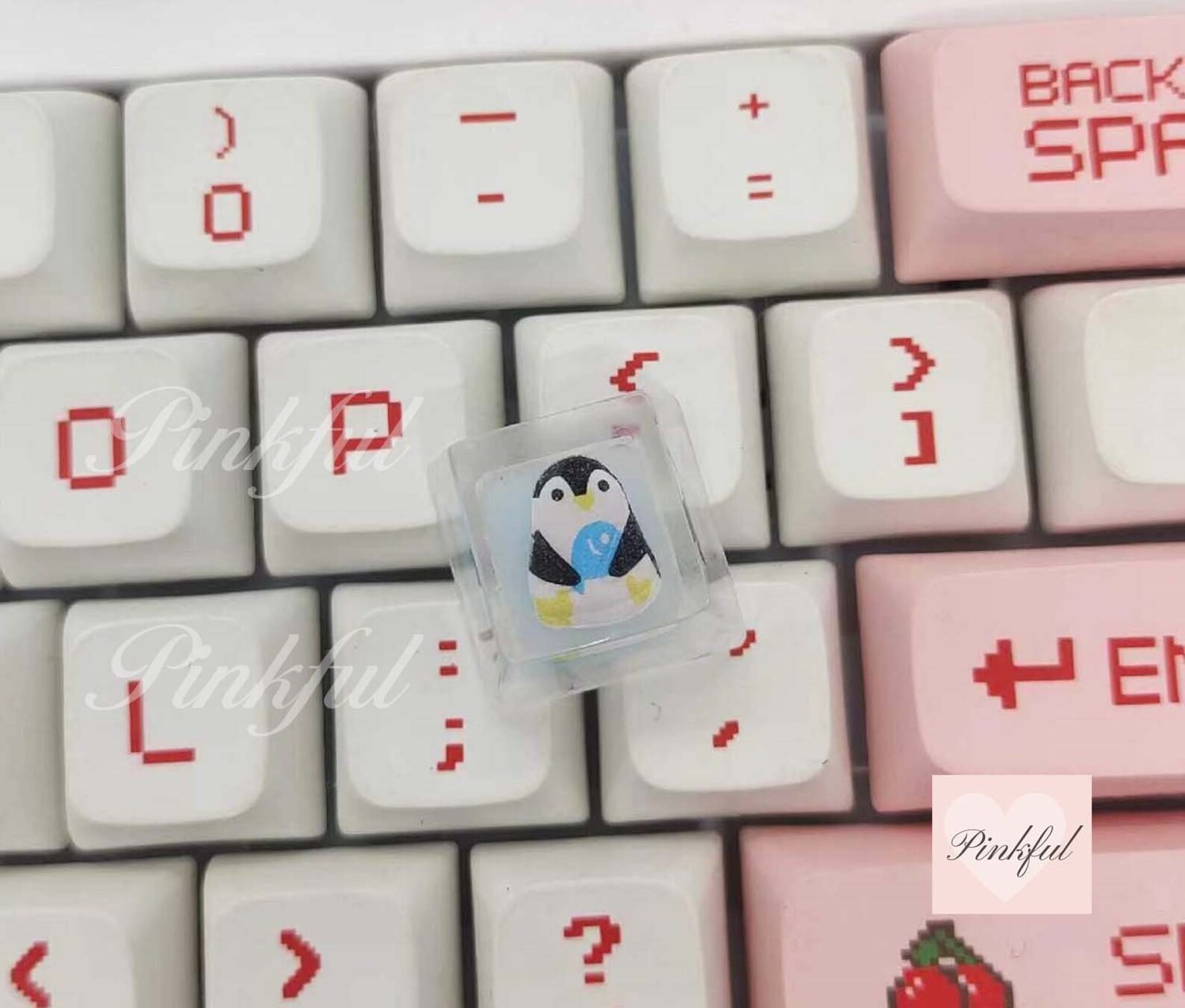 Penguin Keycapcute Anime Keycapscustom Keycapresin - Etsy