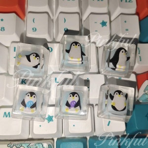 Penguin Keycap,cute Anime Keycaps,custom Keycap,resin Keycaps,artisan ...