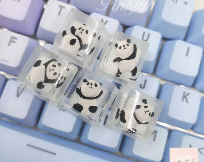 Panda Artisan Keycap - Etsy