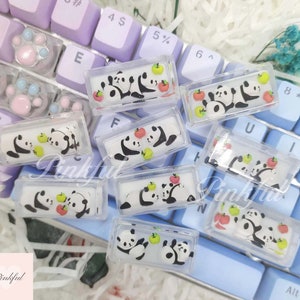 Cute Panda Keycap,anime Keycaps,custom Keycap,resin Keycaps,artisan ...