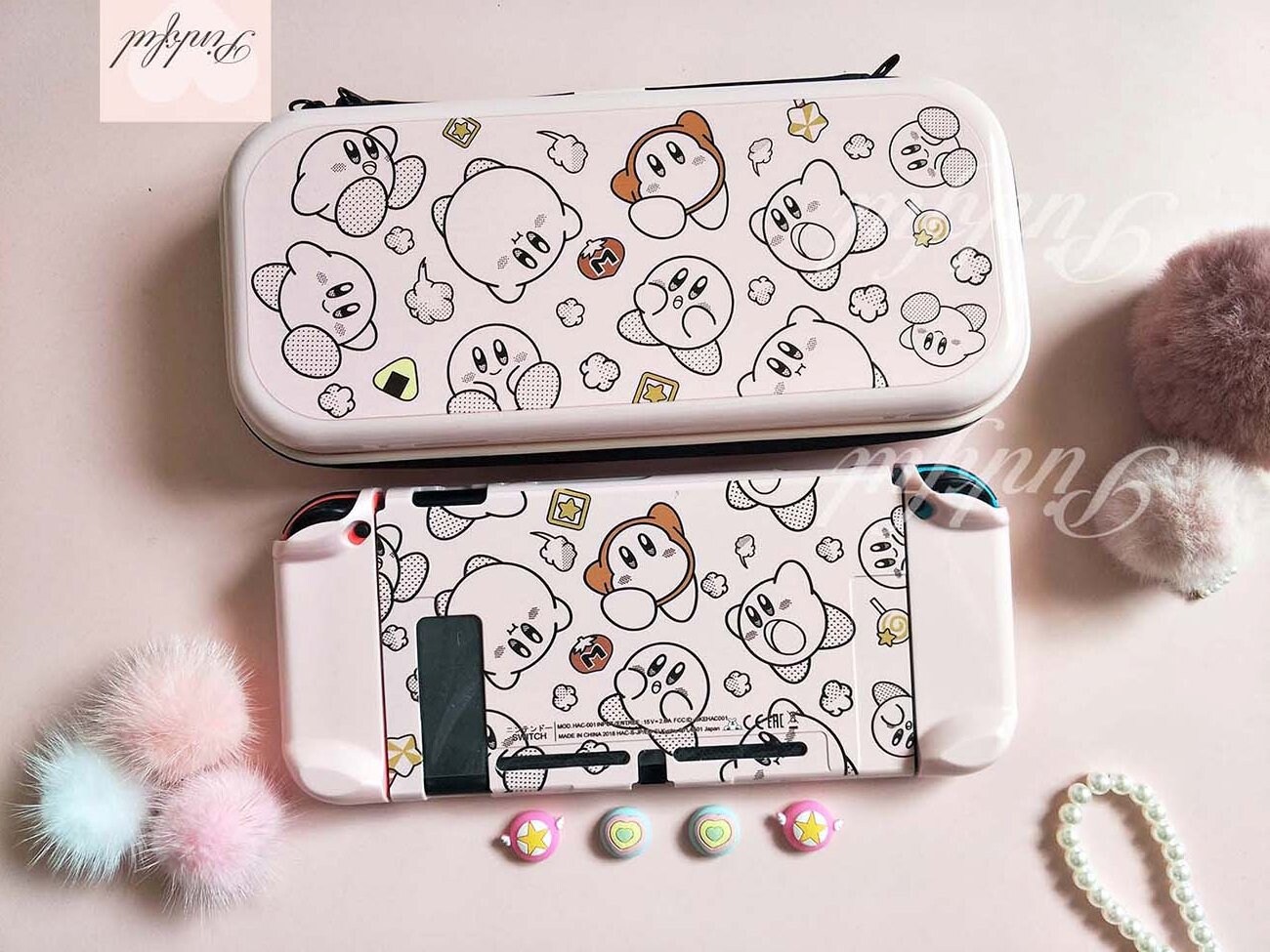 Pink Dockable Nintendo Switch CaseProtective Case Cover for | Etsy