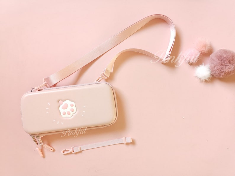 Paw Switch Lite Carrying Case Cute Pink Nintendo Switch | Etsy