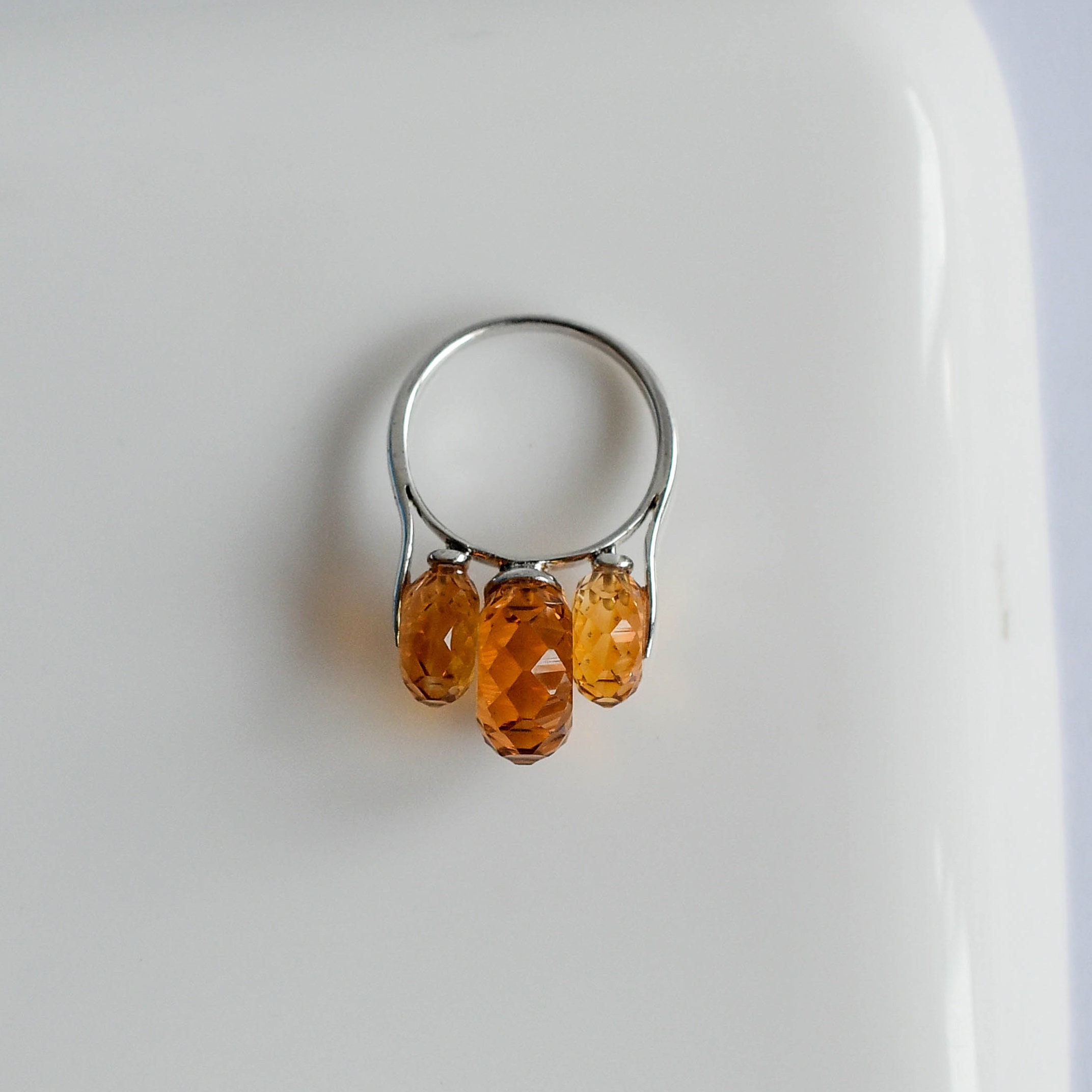 Citrine ring Citrine mirror Top quality citrine Designer | Etsy