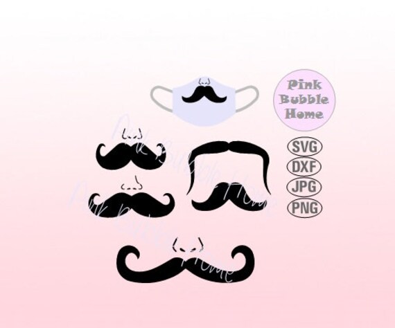 Bigotes Svg Máscara de Bigotes Svg Máscara de Cara Diseño - Etsy España
