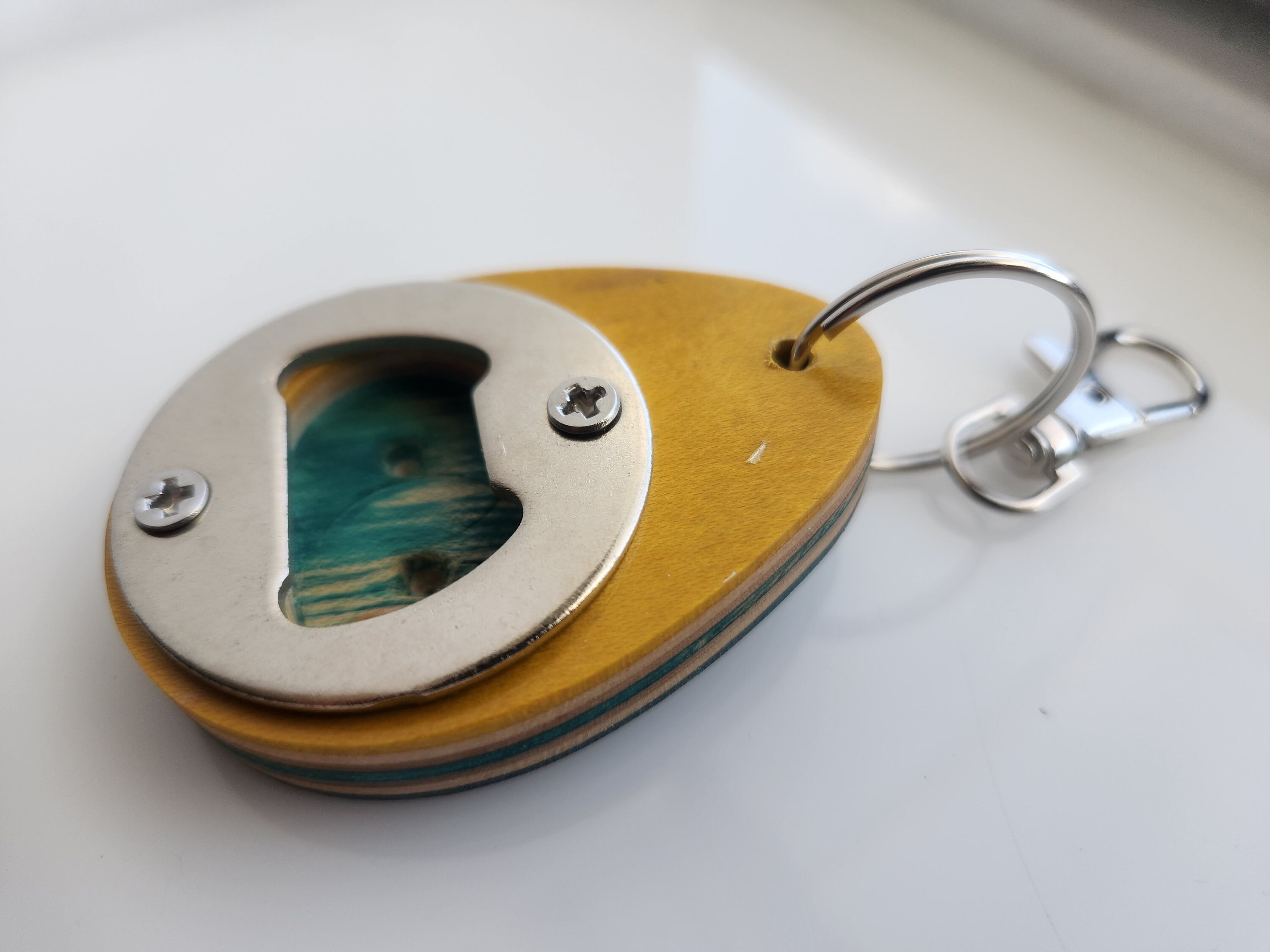 Skateboard Bottle Opener Key Chain Keychain Upcycled Recycled ...