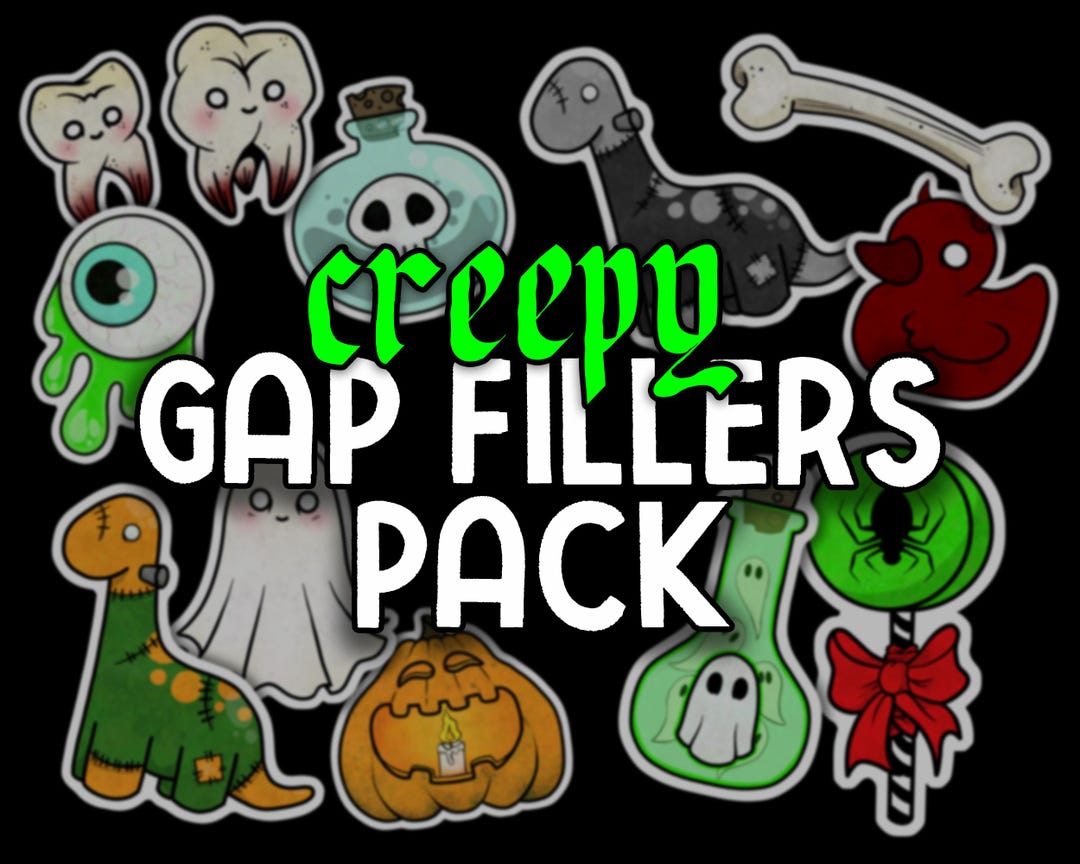 Gap Fillers Sticker Pack | Creepy Version | Mini Size - Etsy