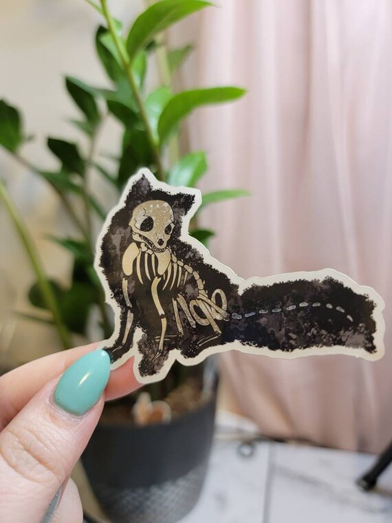 The Fox and The Skeleton Sticker Laptop Decals & Skins Electronics ...