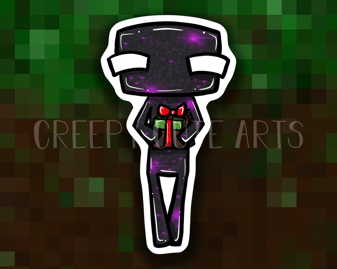 Ender Gift Vinyl Sticker Mine Fan Art Game Monster - Etsy