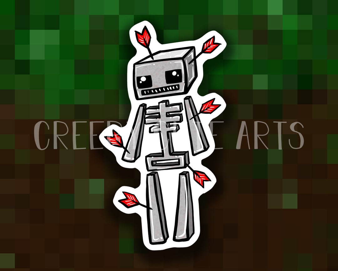 Skeleton Arrows Vinyl Sticker Mine Fan Art Archer Monster Arrow to the ...