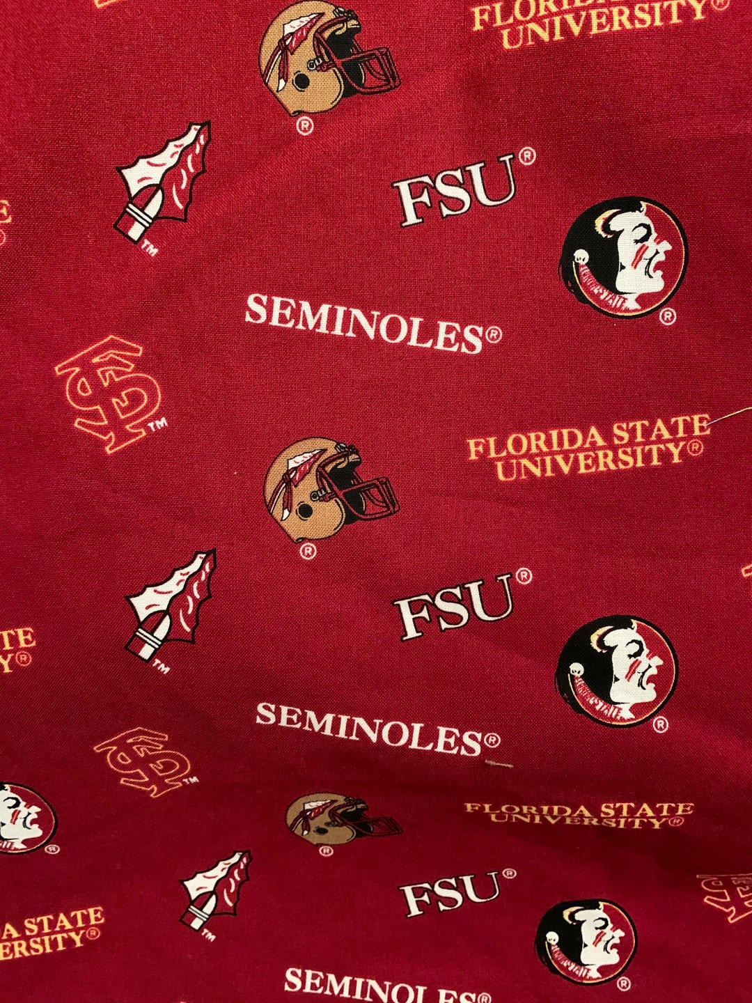 Florida State University Fabric Fsu Fabric FSU Seminoles - Etsy Canada