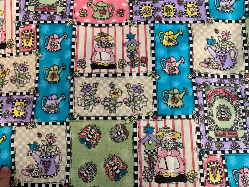 Whole Country Caboodle Fabric Friendship Garden Sweet Lady - Etsy