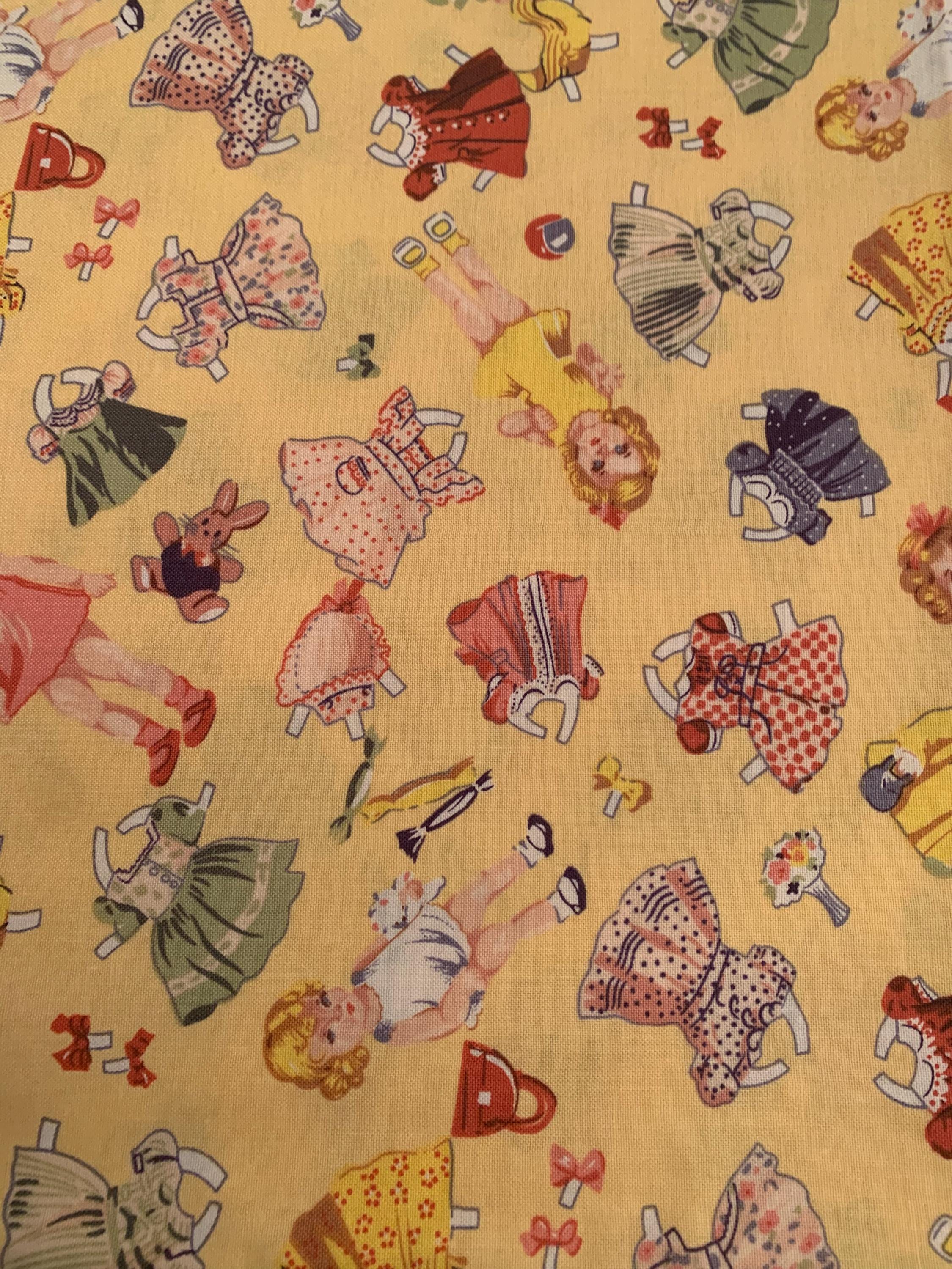 Paper Dolls Fabric Panel. Paper Doll Cuties Paper Dolls Timeless ...