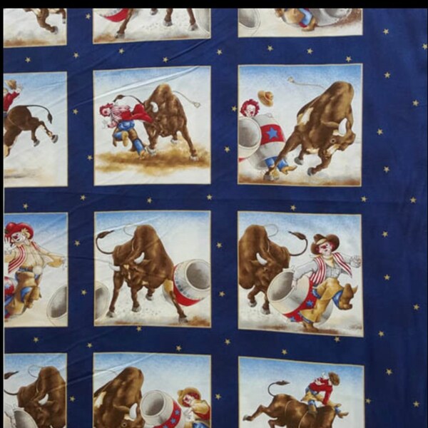 Bull Riding Material Panel - Etsy