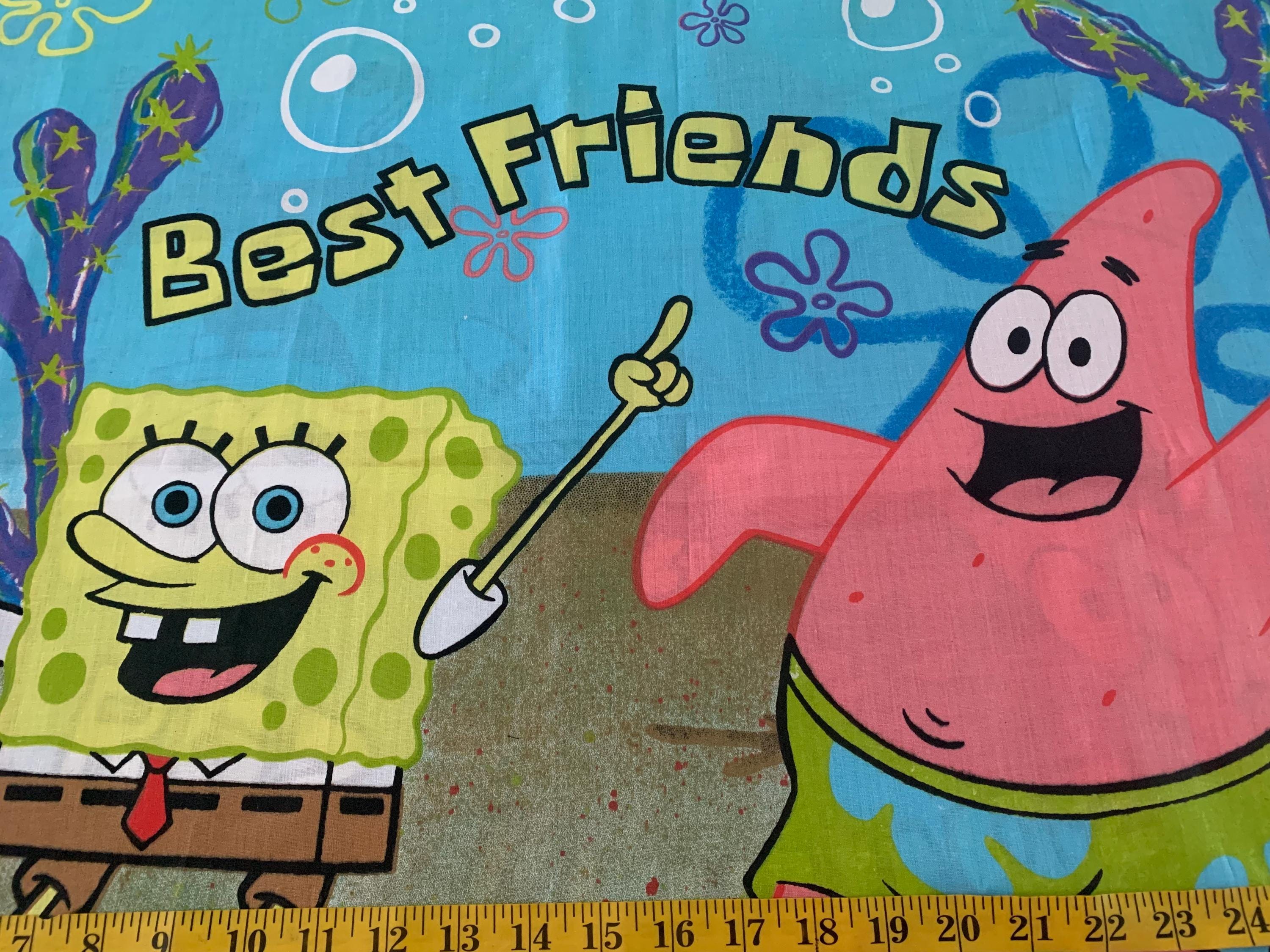 Spongebob Squarepants Panel, Sponge Best Friends Bob Squarepants Fabric ...