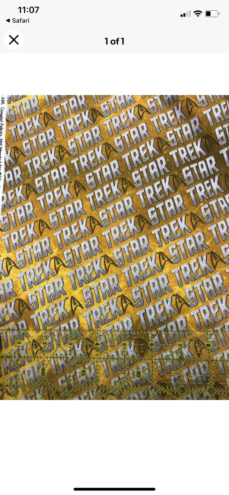 Star Trek Fabric, Star Trek Quilt Cotton Fabric Rare Out of Print ...