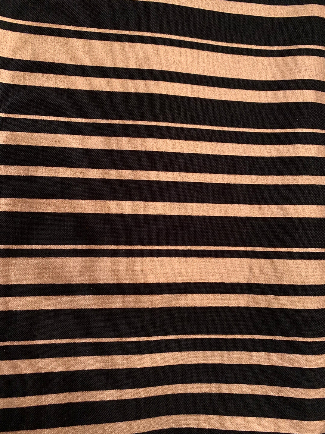 Rose Gold Stripe Black Fabric Cotton Metallic Rose Gold Black Riley ...